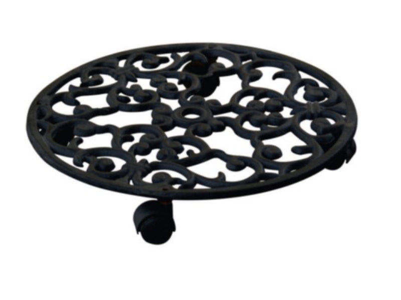 Cast Iron Pot Caddy - Plant Pot Mover - Round — Garden Pride